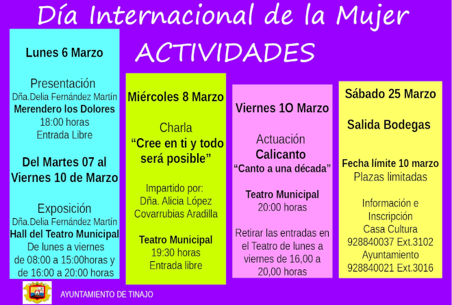 Tinajo organiza un itinerario de actividades para conmemorar el 8M | Diario de Lanzarote